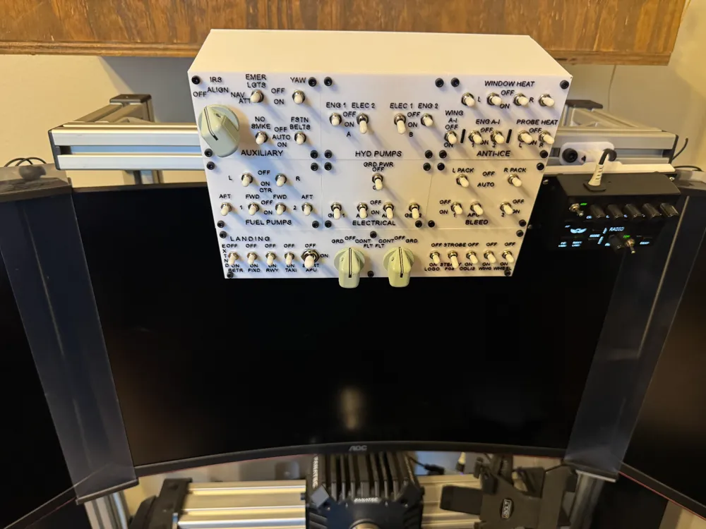 Compact Boeing 737 Overhead Panel by ephix MakerWorld: Download Free 3D ...