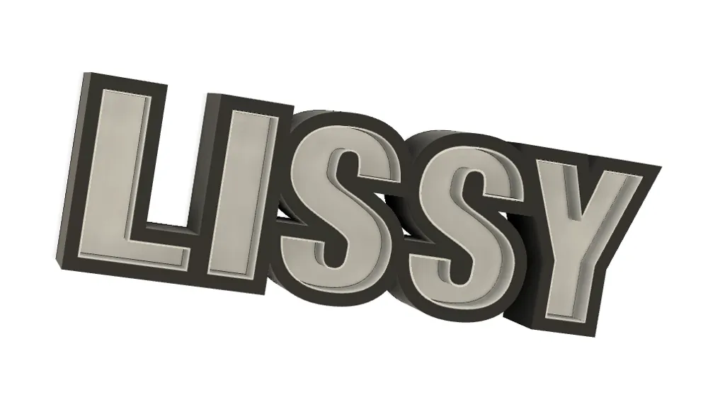 LED Name LISSY by nicowernke - MakerWorld