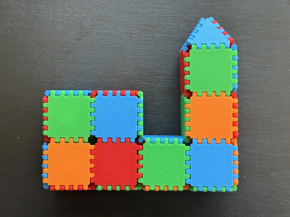 Modular Snap Shapes – Squares Building Toy by 3DE-Impressão MakerWorld ...