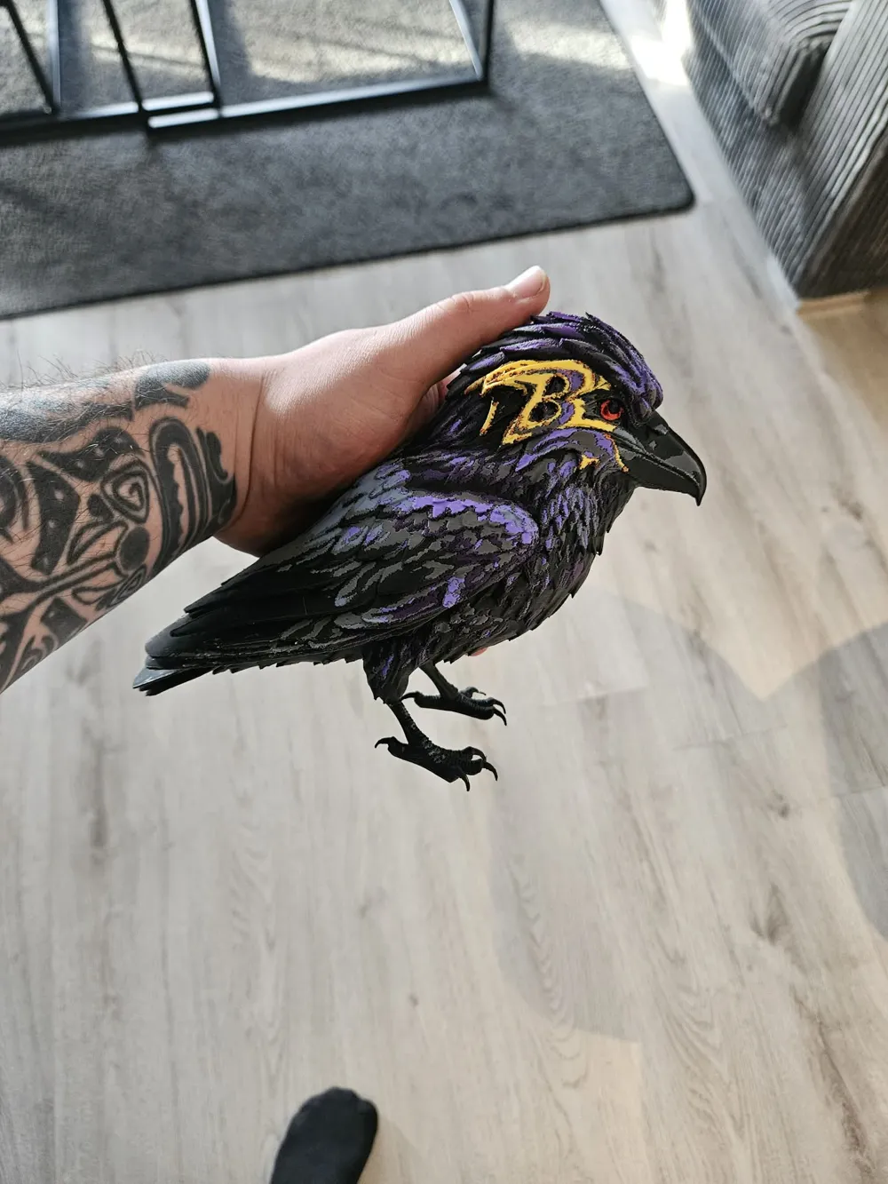 NFL - Baltimore Ravens Bird Sculpt! - Free 3D Print Model - MakerWorld