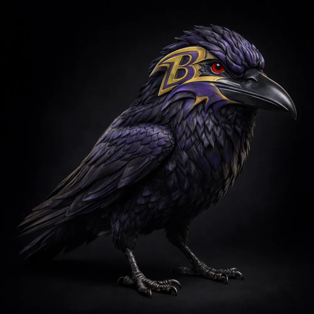 NFL - Baltimore Ravens Bird Sculpt! - Free 3D Print Model - MakerWorld