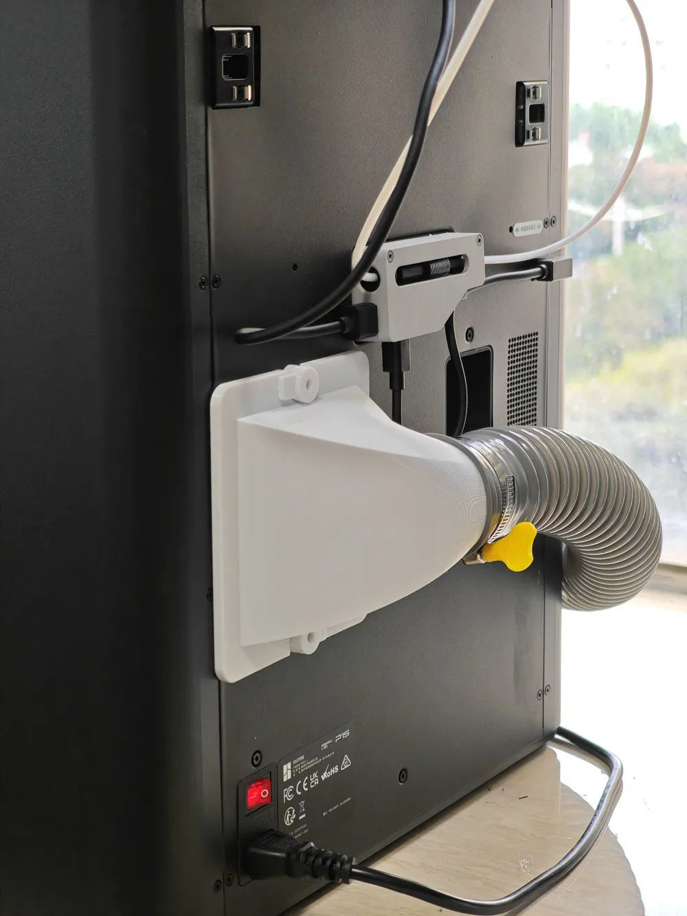 Practical P1S Exhaust Solution No magnets Easy assembly and disassembly ...