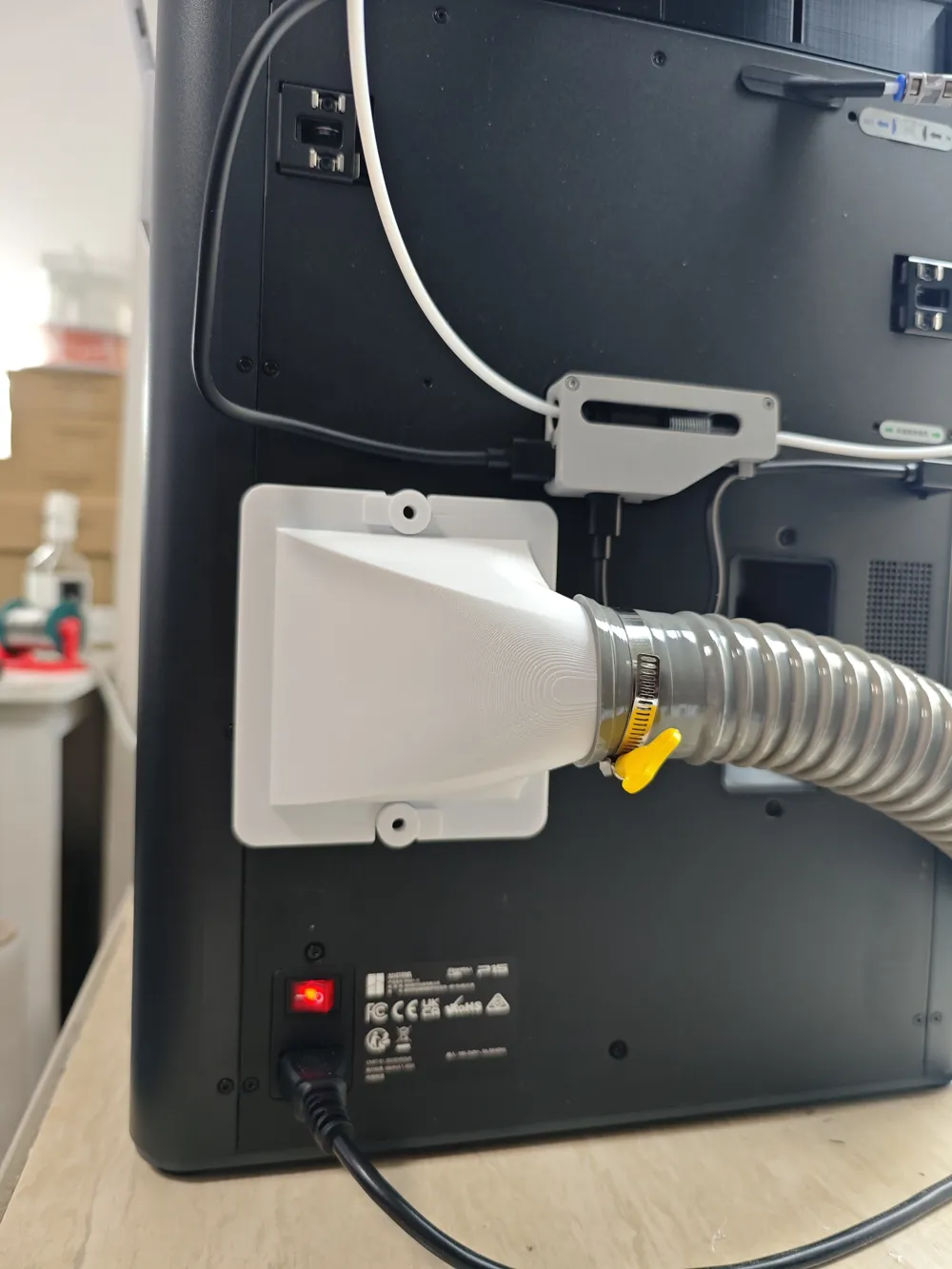 Practical P1S Exhaust Solution No magnets Easy assembly and disassembly ...