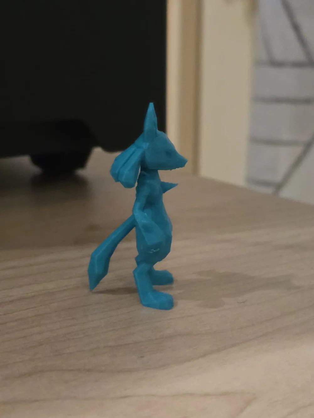 Low Poly Lucario - Free 3D Print Model - MakerWorld