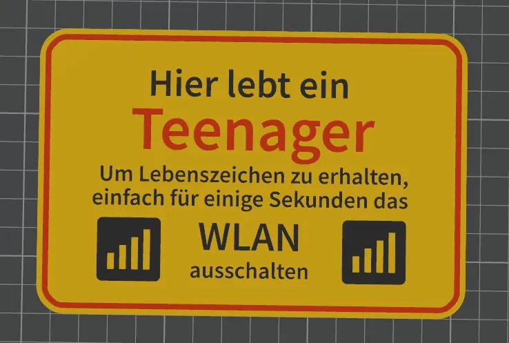Teenager Türschild_Make My Sign by Catharsis69 - MakerWorld