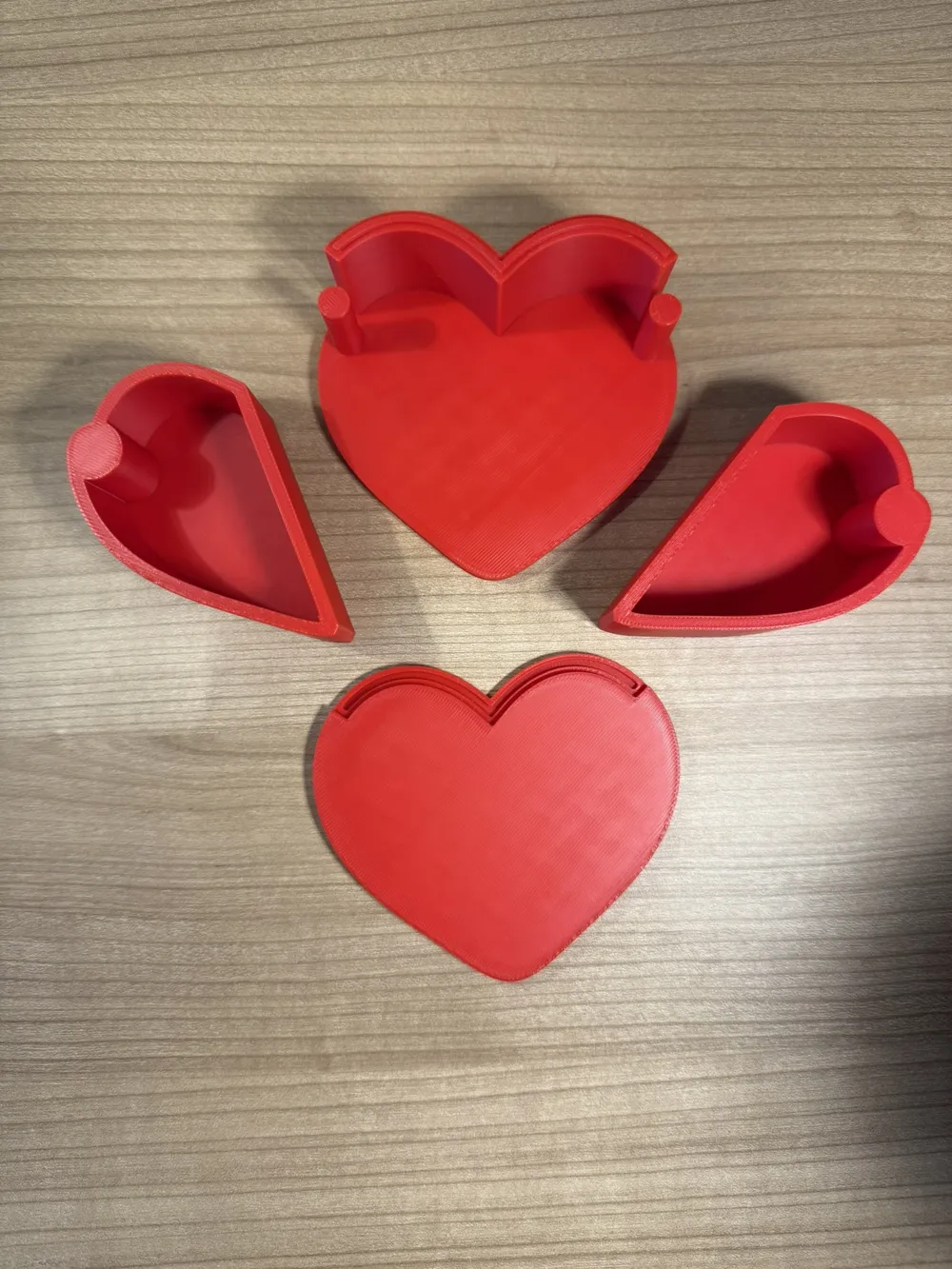 2-Part Rotatable Heart Box - Valentine's Day - Free 3D Print Model ...