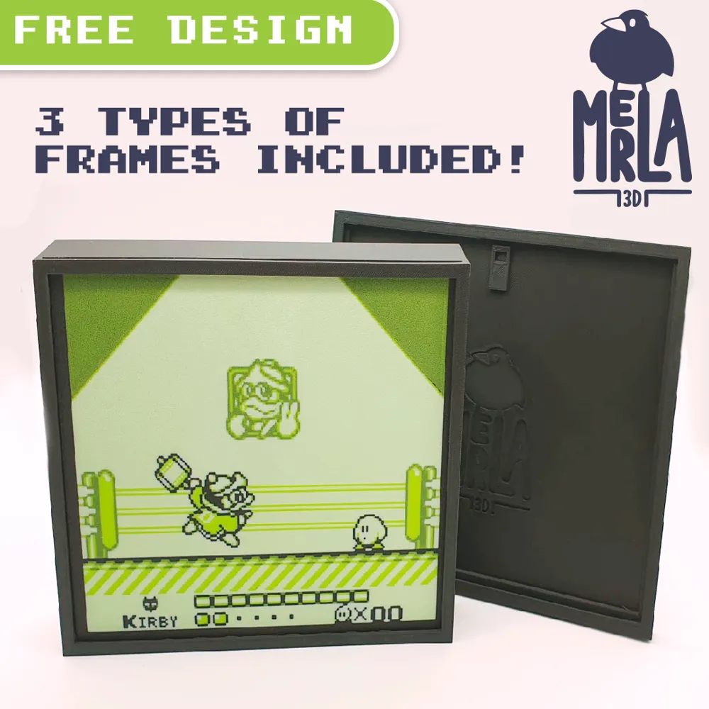 Kirby Dream Land Print with Frames - 3 Colors Multicolor Print by ...