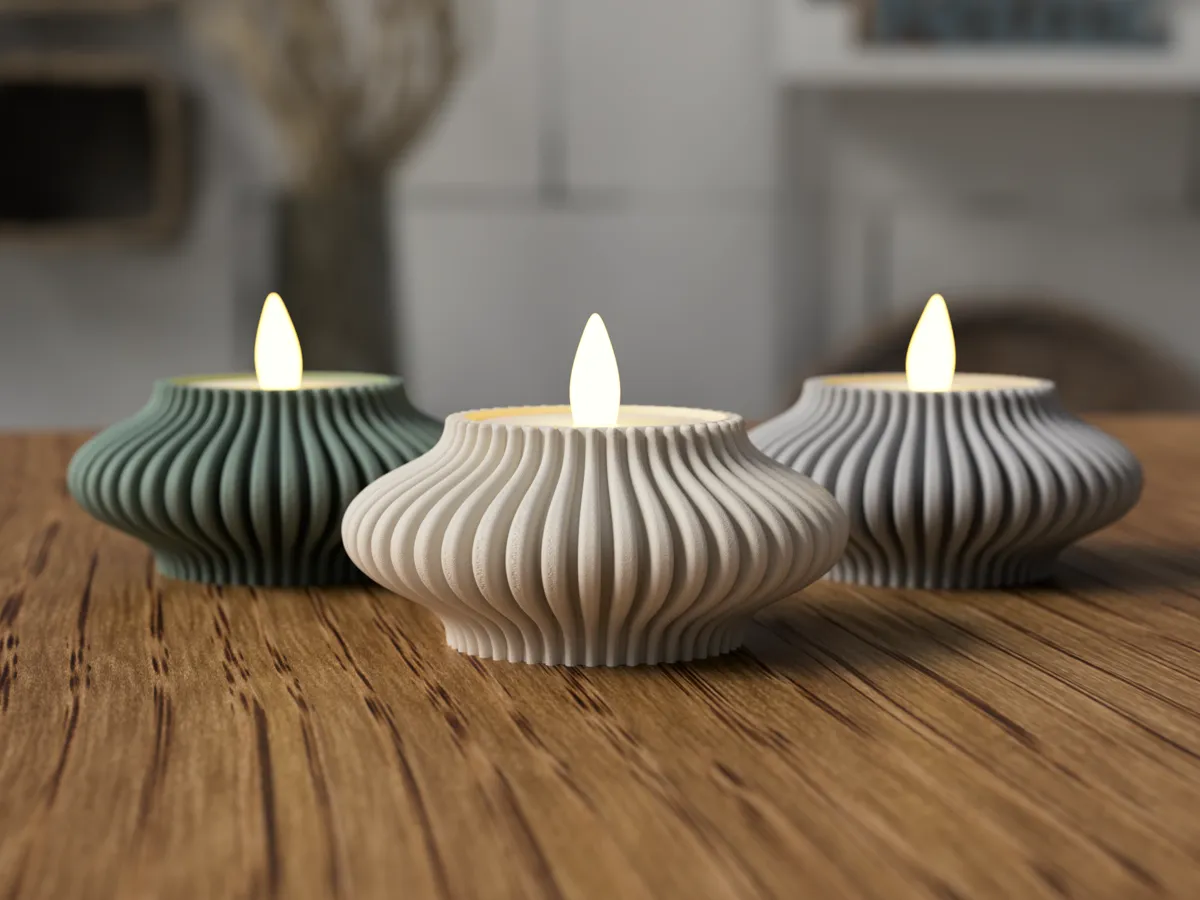 LED Tealight Candle Holder - Free 3D Print Model - MakerWorld