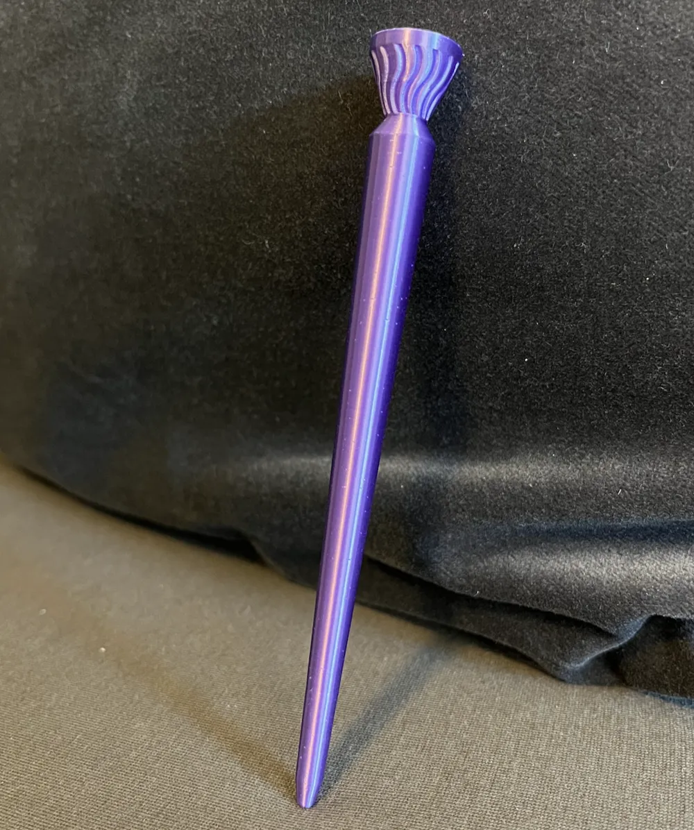 Simple Swirl Hair Stick - Free 3D Print Model - MakerWorld
