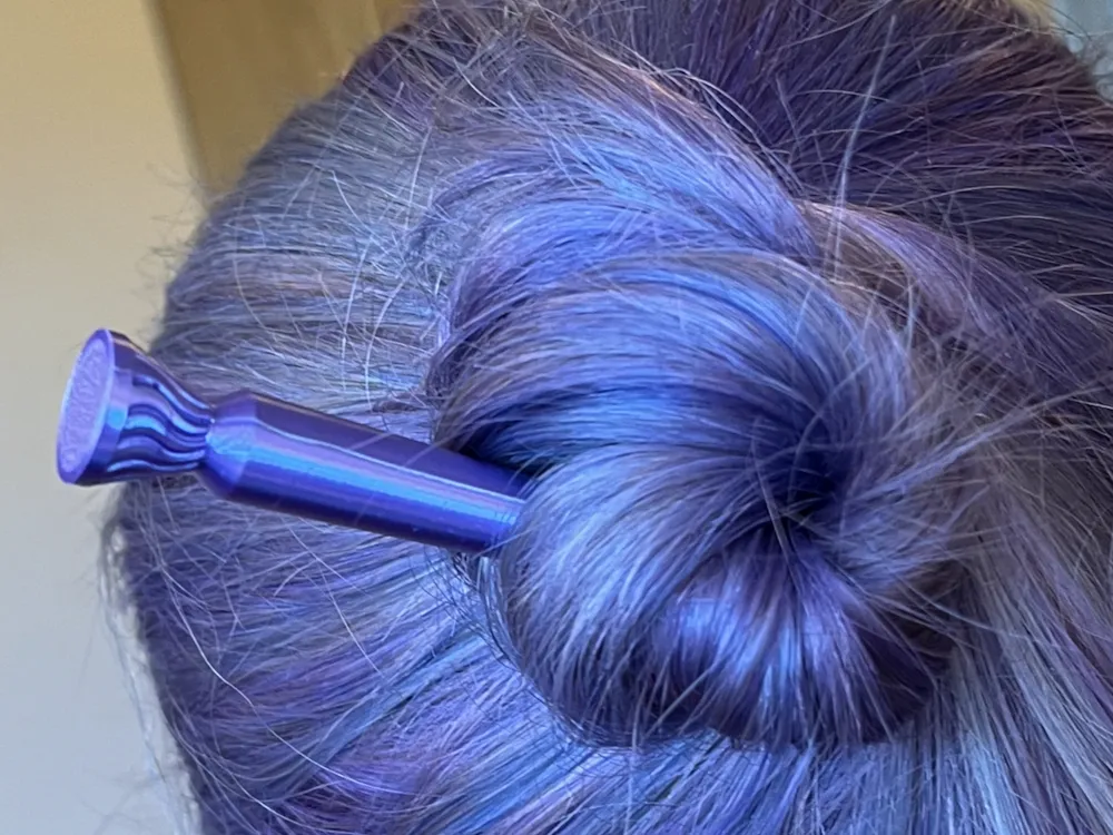 Simple Swirl Hair Stick - Free 3D Print Model - MakerWorld