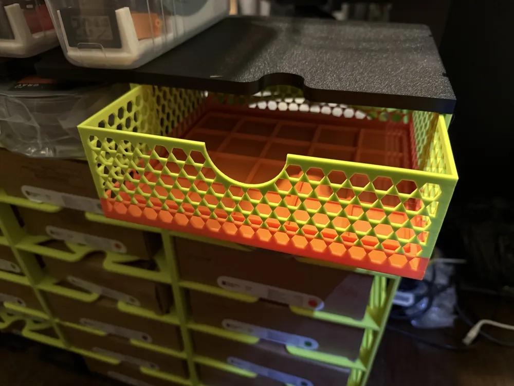 Filament Spool Rack - Gridfinity Drawer - Fixed - Free 3D Print Model ...