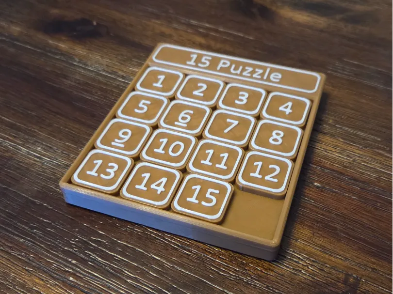 15 Puzzle with Frame/Box - Free 3D Print Model - MakerWorld