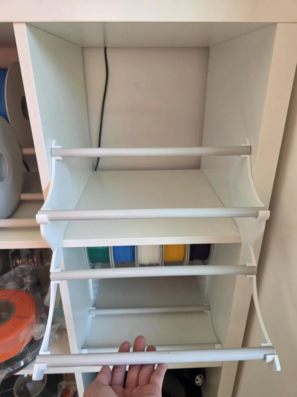 Filament optimized Kallax storage - 10/case - Free 3D Print Model ...