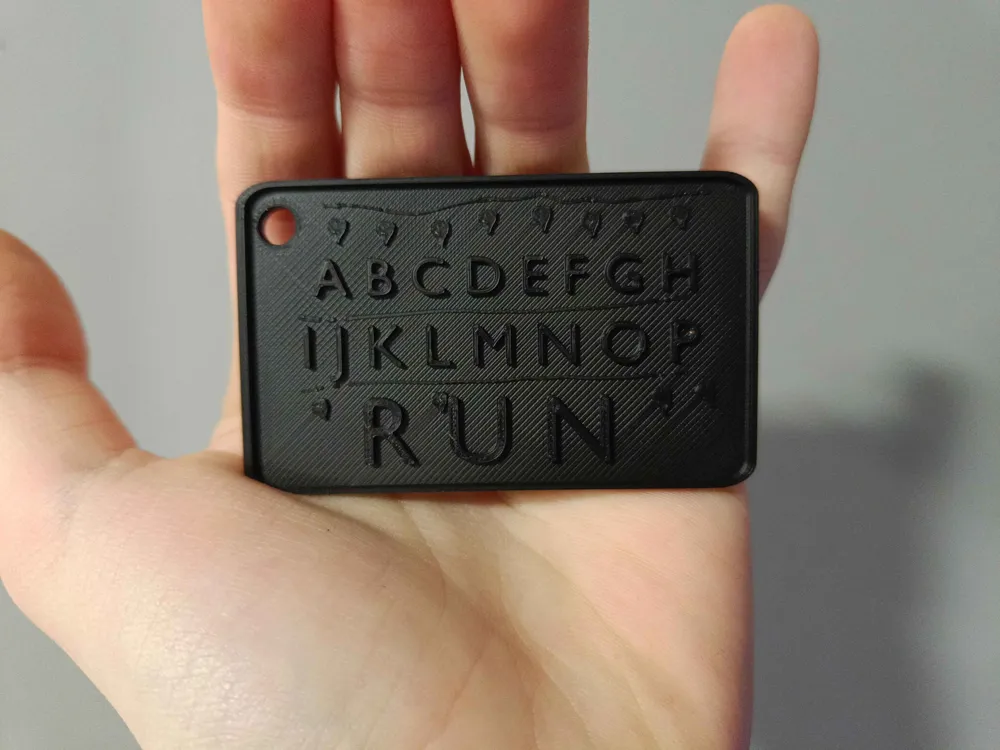 Stranger Things Alphabet-Schlüsselanhänger – Kostenloses 3D-Druckmodell ...