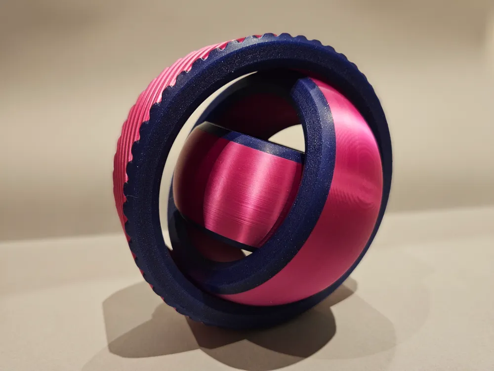 Giant Helical Gear 3 Ring Gyro Fidget Spinner by Jimbobble MakerWorld ...