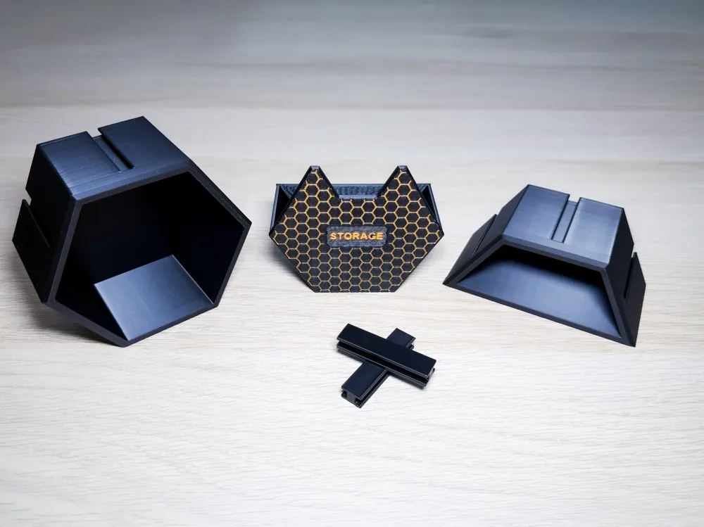 Modular Hex Storage - SLIM - Free 3D Print Model - MakerWorld