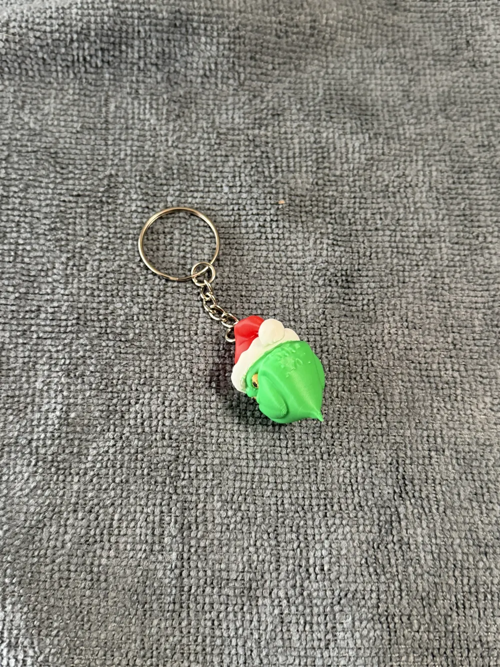 The Double Sided Grinch Head Christmas Keychain - Free 3D Print Model ...