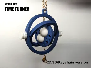 Harry Potter Time Turner - Print in Place by InaniaEtVana - MakerWorld