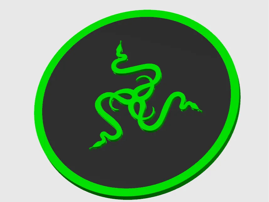 Plain Razer Logo by PrinterManV2 - MakerWorld
