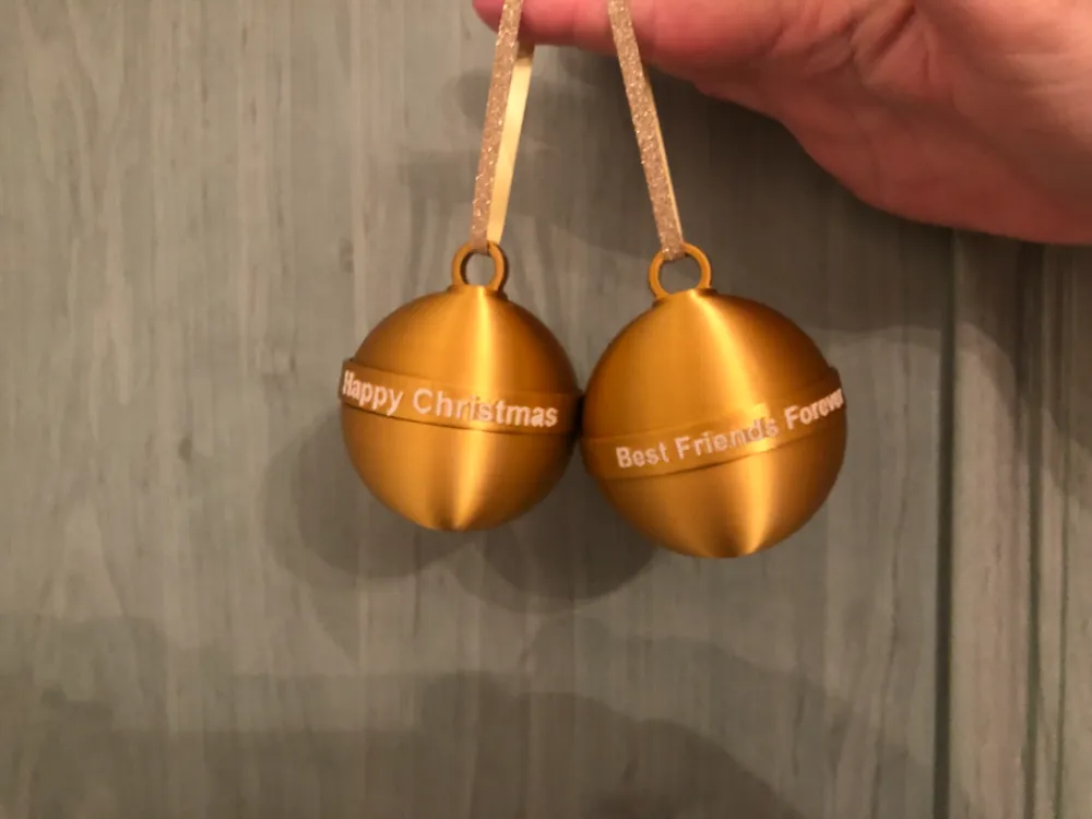 Best Friends For Ever Happy Christmas Baubles by kevr102 - MakerWorld