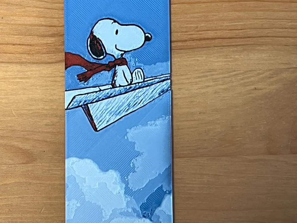 snoopy bookmark - Free 3D Print Model - MakerWorld