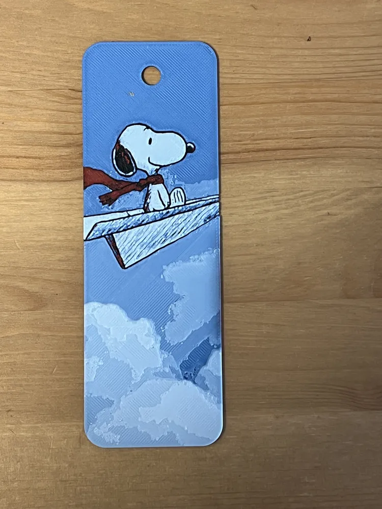 snoopy bookmark - Free 3D Print Model - MakerWorld