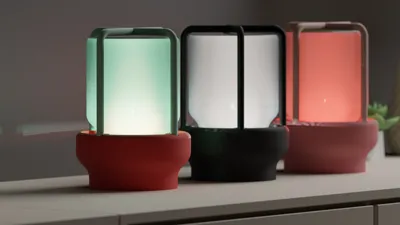 Lantern style lamp. Wireless RGB Desktop light by Abstractia Design ...