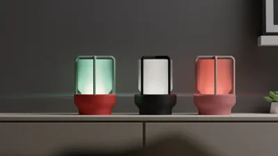Lantern style lamp. Wireless RGB Desktop light by Abstractia Design ...