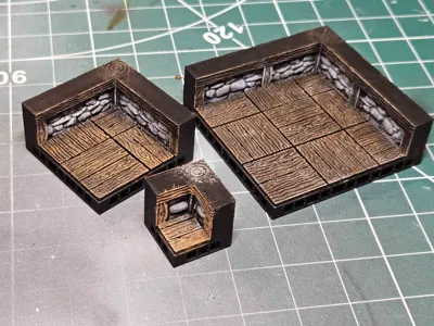 OpenForge Wooden Low Corner Tiles (Stone) Remixed by Yandalf - MakerWorld