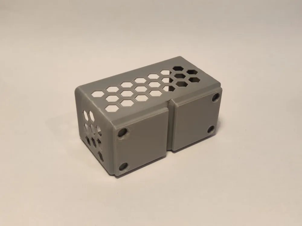 Gridfinity Bin 1x2 - Hex Wall Remixed by Levi Moore - MakerWorld