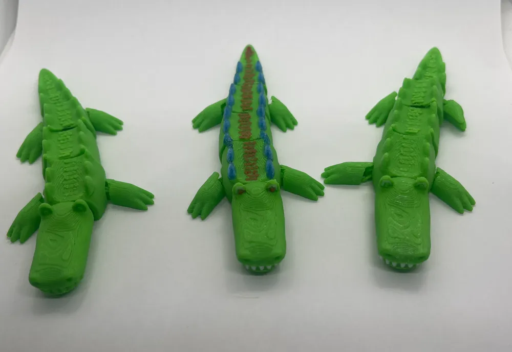 Cute Articulating Alligator by djsente - MakerWorld