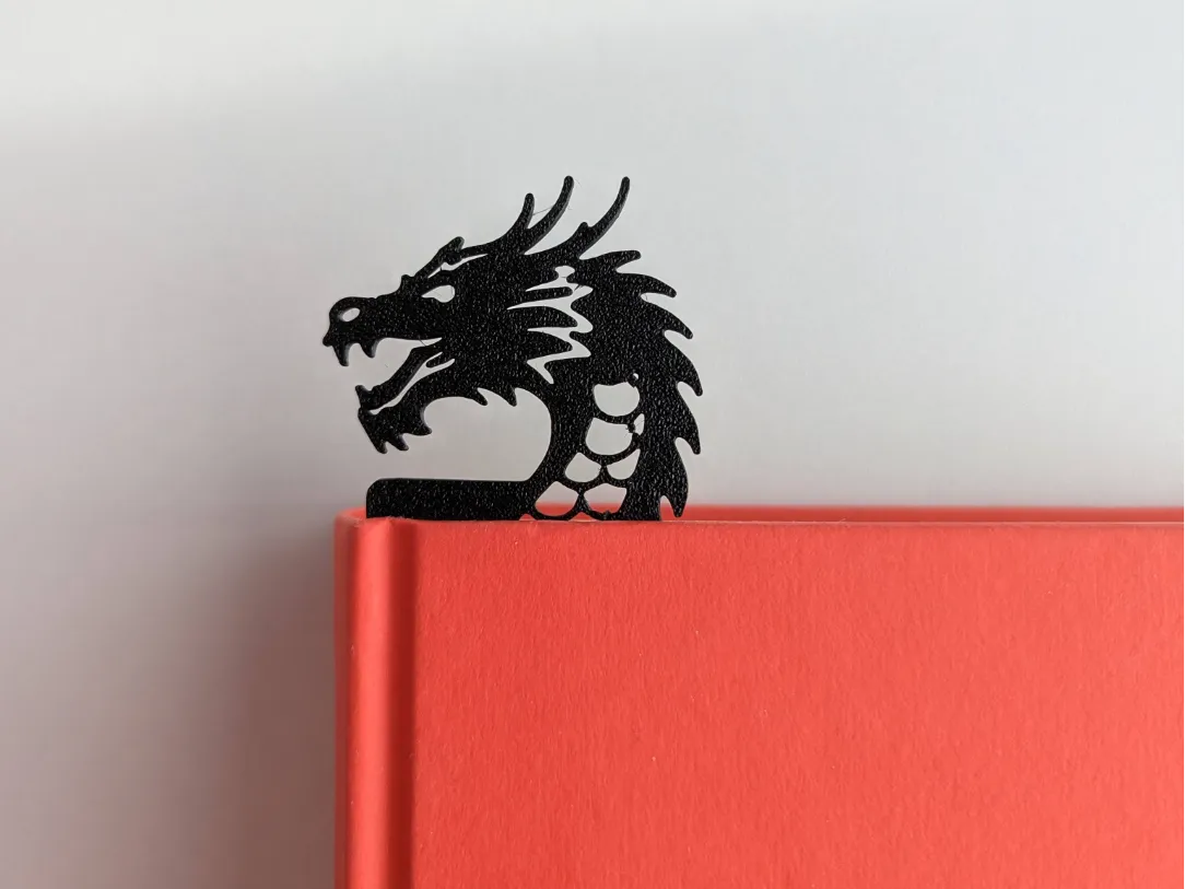 Dragon Bookmark – Easy and lightweight print - Free 3D Print Model ...