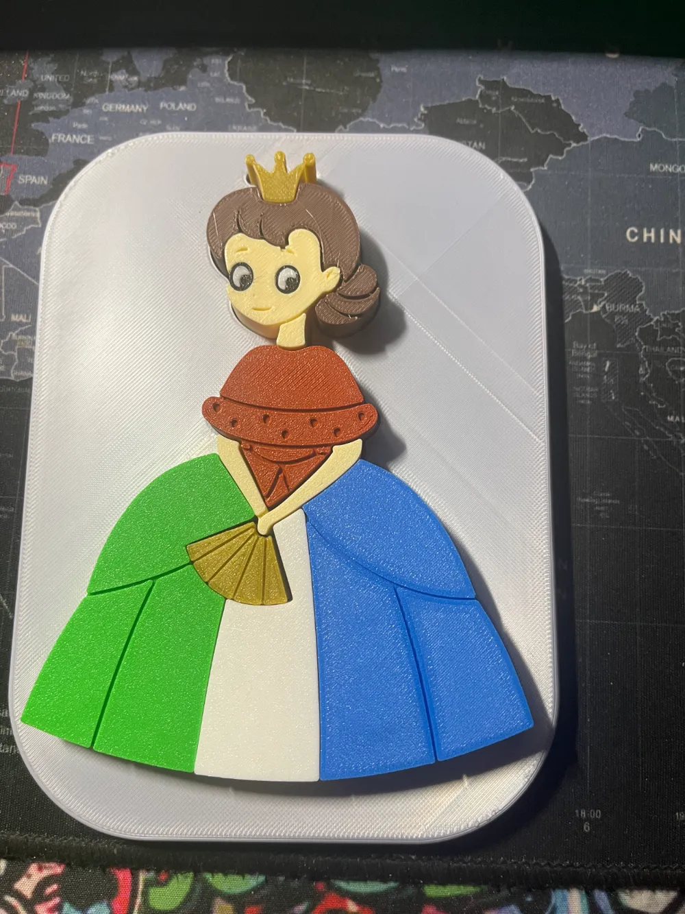 Princess - insert puzzle for kids by intommy - MakerWorld