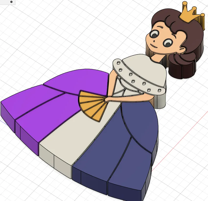 Princess - insert puzzle for kids by intommy - MakerWorld