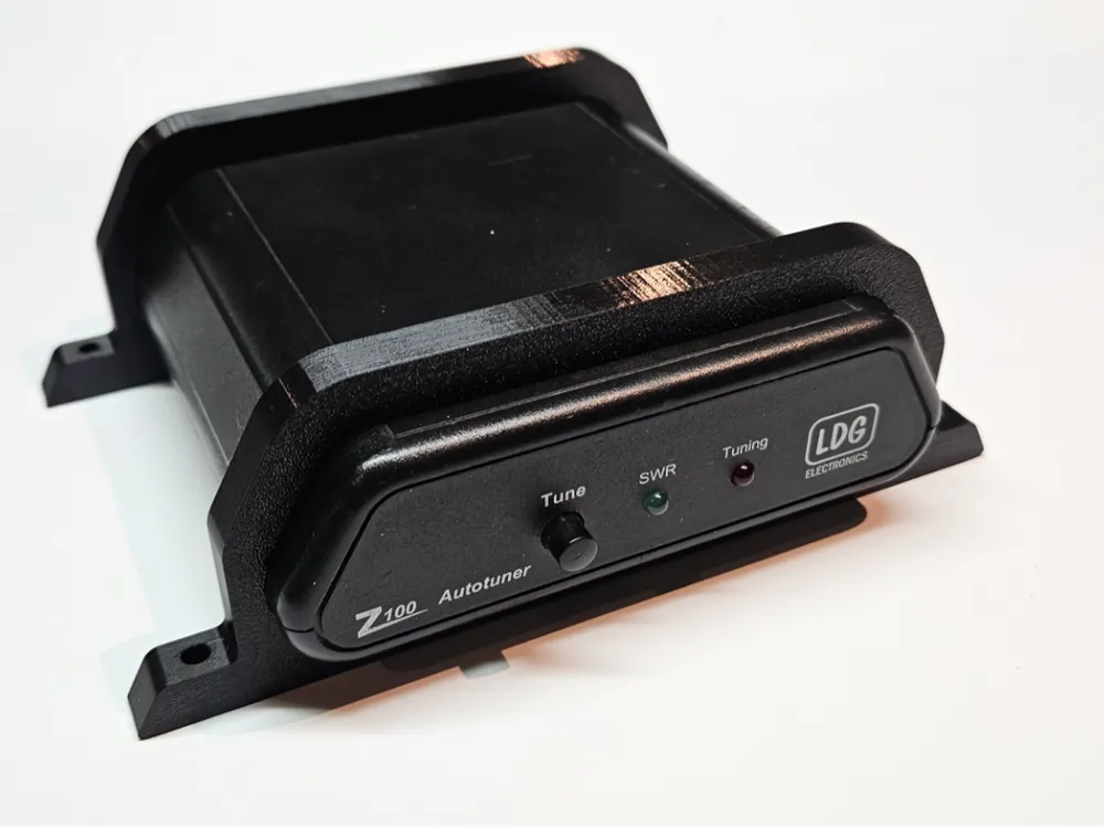 LDG Z100 Antenna Tuner Mount by PapaZulu - MakerWorld