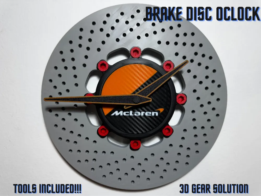 Brake Disc Clock - Free 3D Print Model - MakerWorld