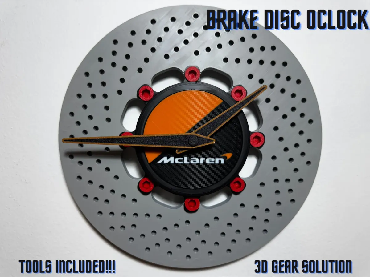 Brake Disc Clock - Free 3D Print Model - MakerWorld