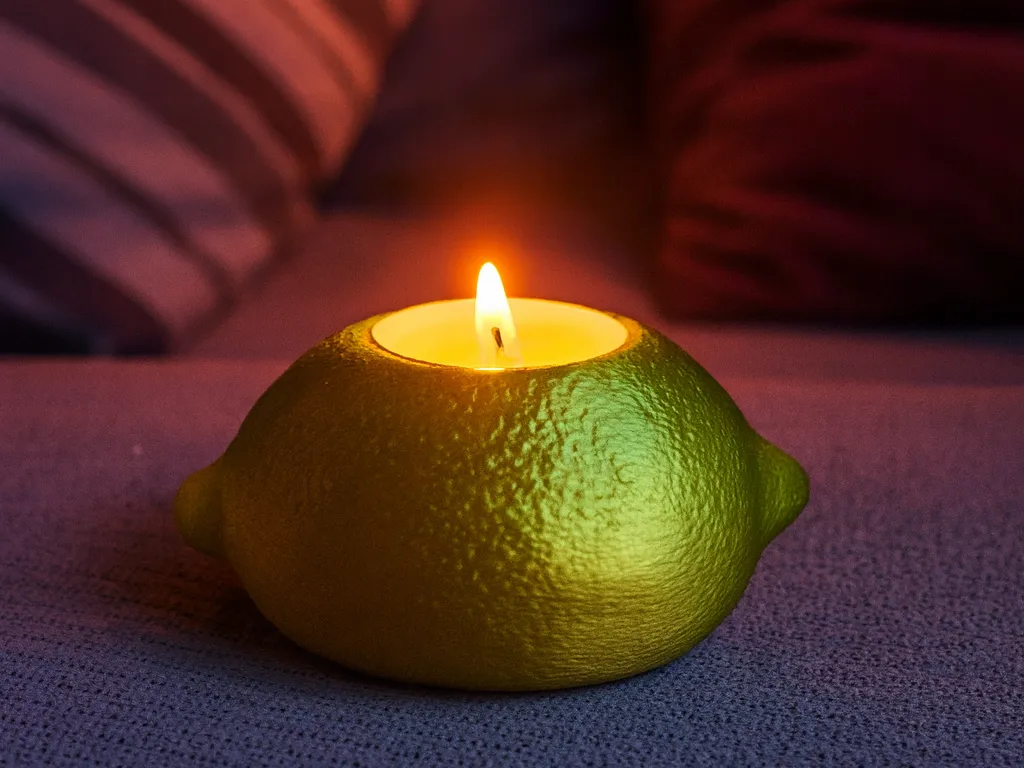 Lemon Candle Holder - Free 3D Print Model - MakerWorld