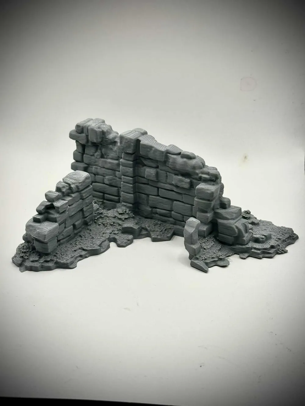 Ruined temple wall - Scatter terrain - Free 3D Print Model - MakerWorld