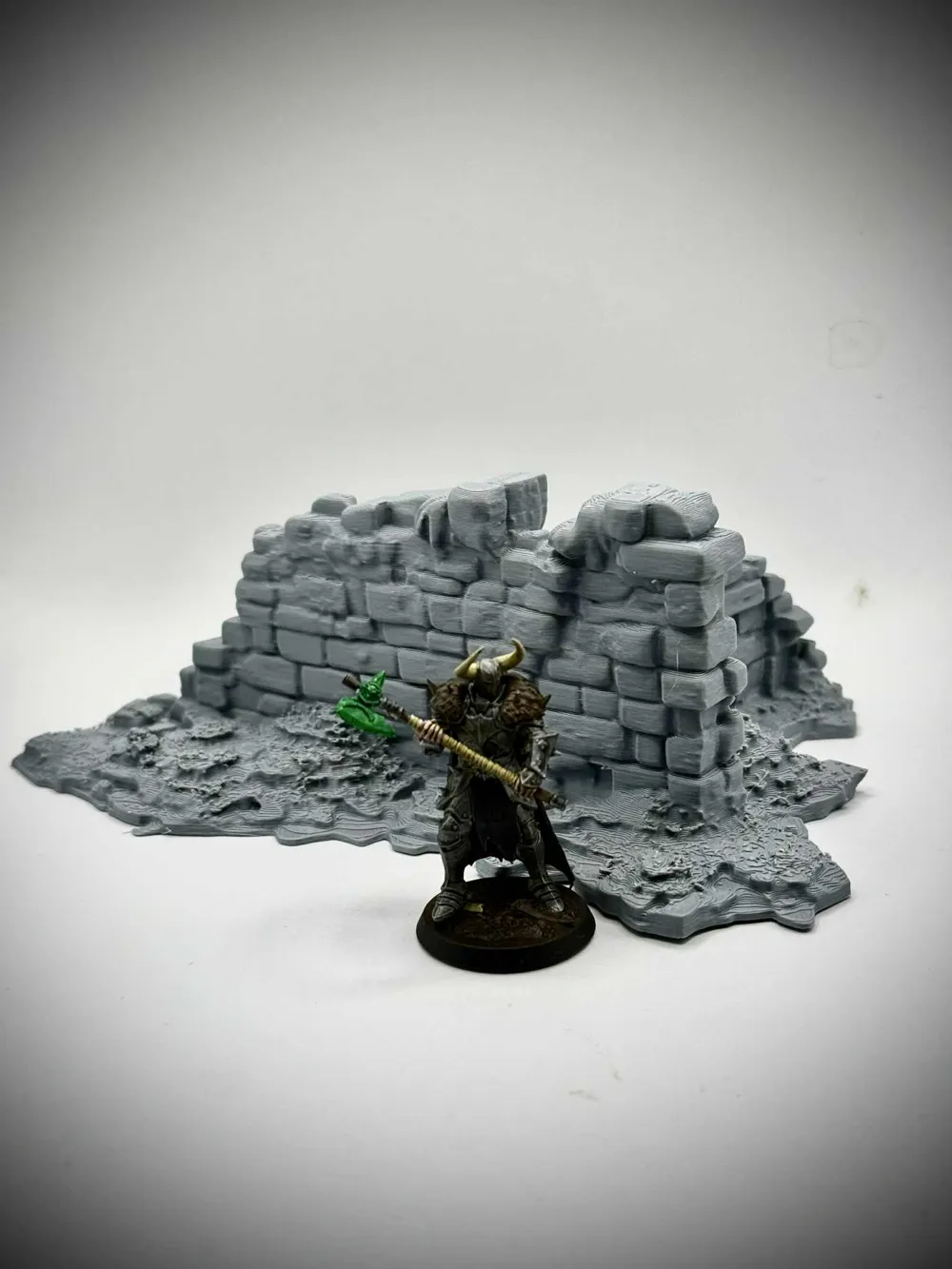 Ruined temple wall - Scatter terrain - Free 3D Print Model - MakerWorld