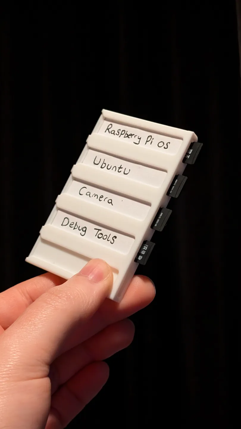 MicroSD Card Holder With Labels by Pricey - MakerWorld