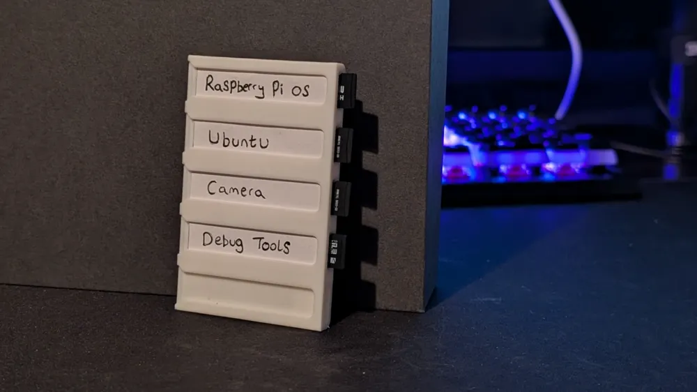 MicroSD Card Holder With Labels by Pricey - MakerWorld