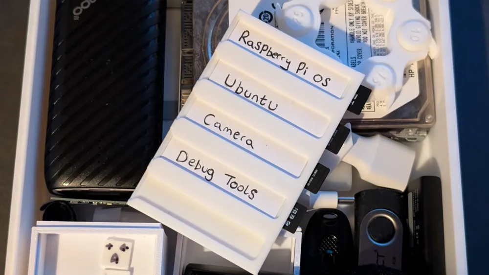 MicroSD Card Holder With Labels by Pricey - MakerWorld