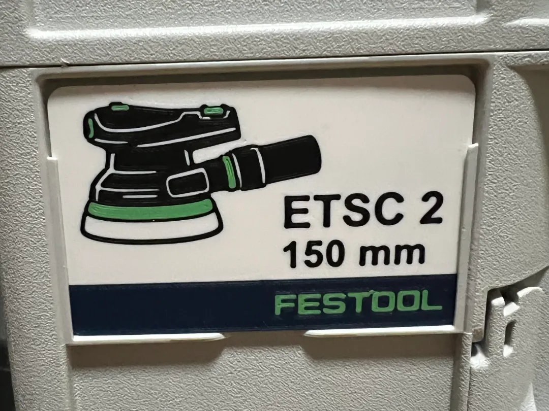 Festool Systainer Label – ETSC 2 (150mm & 125mm) - Free 3D Print Model ...