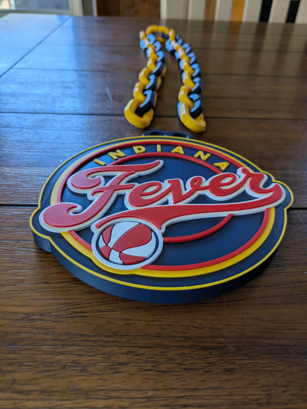 Indiana Fever oversized logo chain by Happy Day Fun Merch MakerWorld ...
