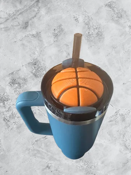 Basketball Stanley Topper - Free 3D Print Model - MakerWorld