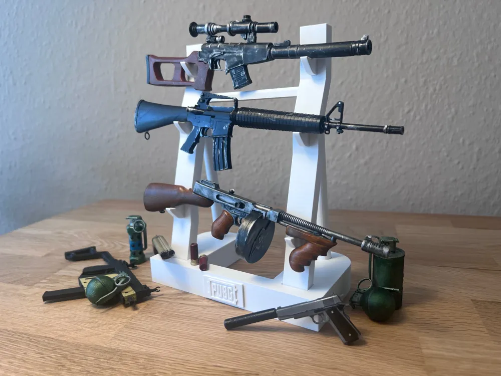 Gun rack for gun props by Majogram - MakerWorld