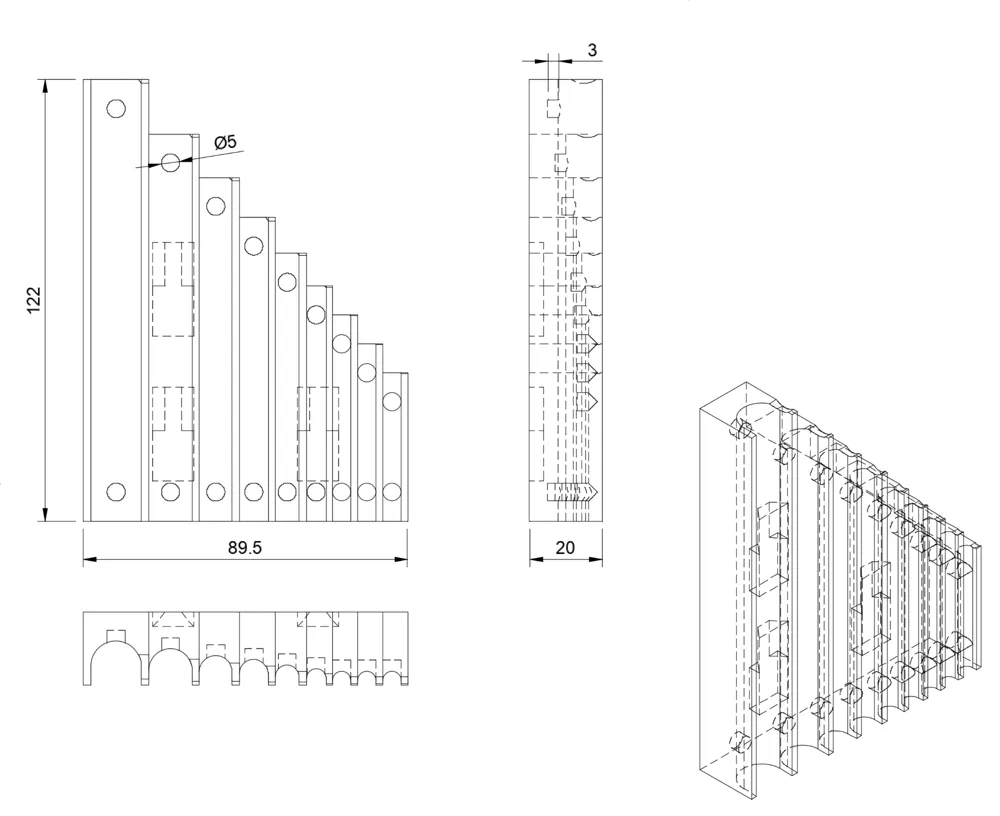Skadis Wera Allen key holder (magnetic) by Kai - MakerWorld
