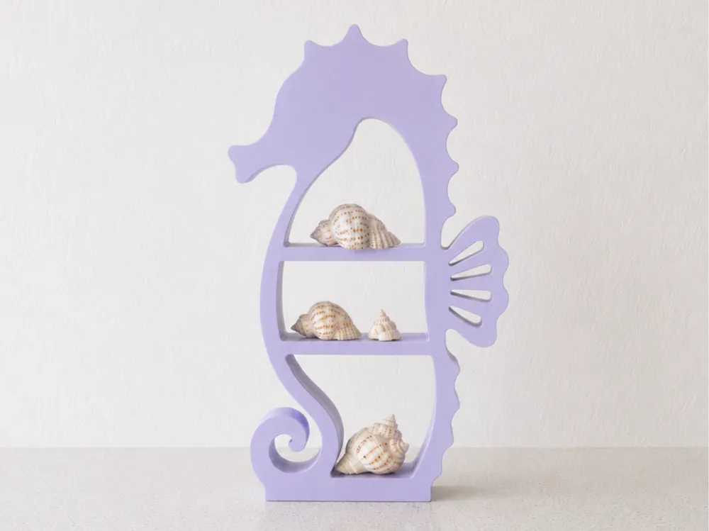 Cute Seahorse Shelf | Ocean-Themed Decor - Free 3D Print Model - MakerWorld