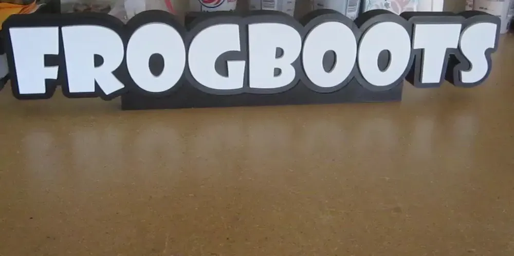 Customizable LED Desk Sign by FrogBoots MakerWorld: Download Free 3D Models